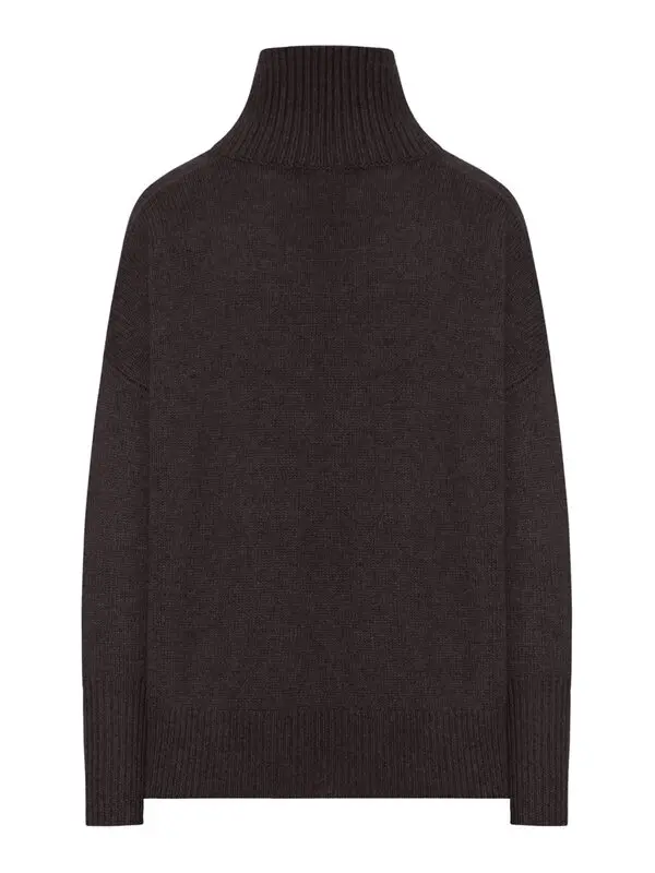 LISA YANG Heidi Ribbed Turtleneck Sweater In Cashmere Wool