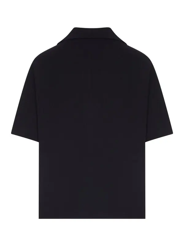 Max Mara Viscose Polo Sweater - Black