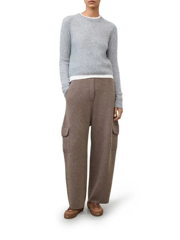 LISA YANG Solene Silk Cashmere Sweater - Gray