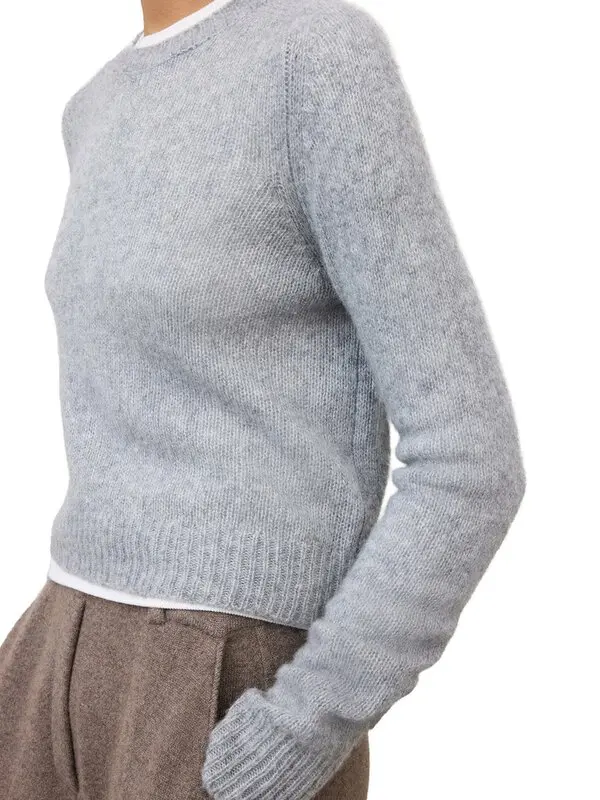 LISA YANG Solene Silk Cashmere Sweater - Gray