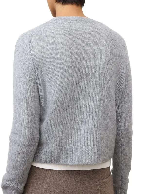 LISA YANG Solene Silk Cashmere Sweater - Gray