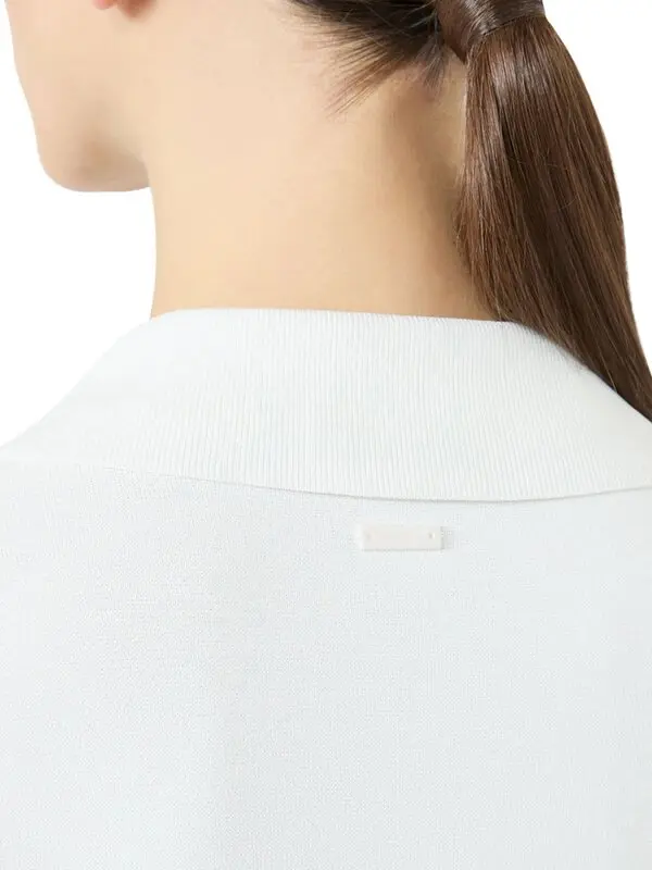 Max Mara Long Viscose Crepe Sweater