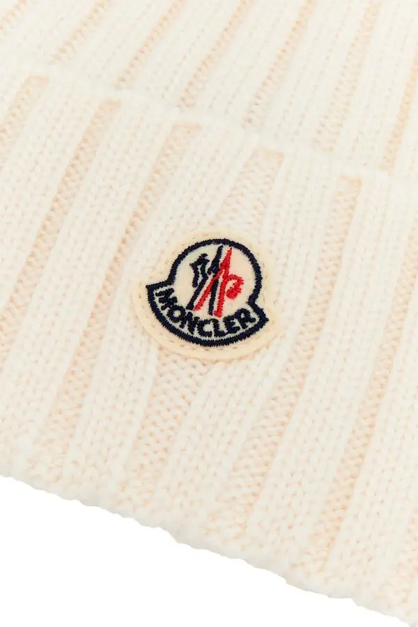 Moncler Ribbed Logo Beanie