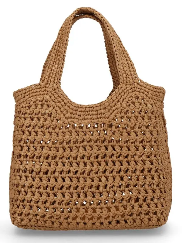 TOD'S Mini Shopper Bag With Logo - Cream