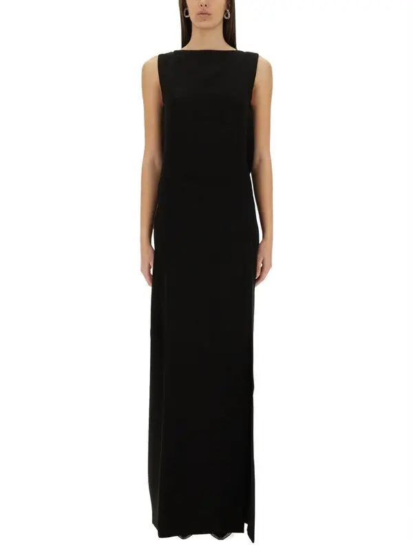 Max Mara Long Dress Creso - Black