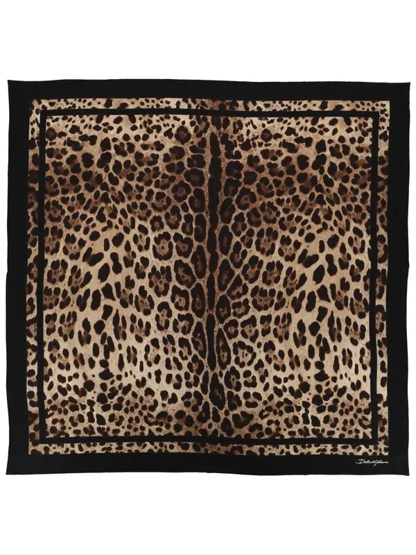 Dolce & Gabbana Silk Foulard - Brown