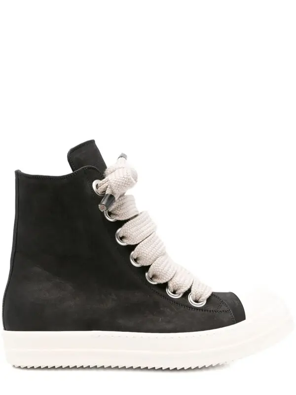 Rick Owens Jumbolace High Top Sneakers - Black