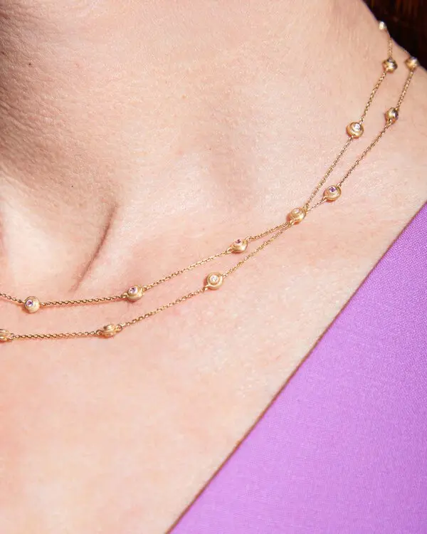 CAMPBELL + CHARLOTTE Sapphire Evolve Station Necklace