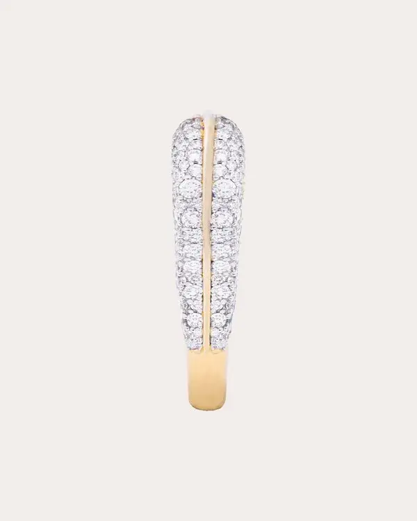 CAMPBELL + CHARLOTTE Diamond Found Rib Curve Band Ring