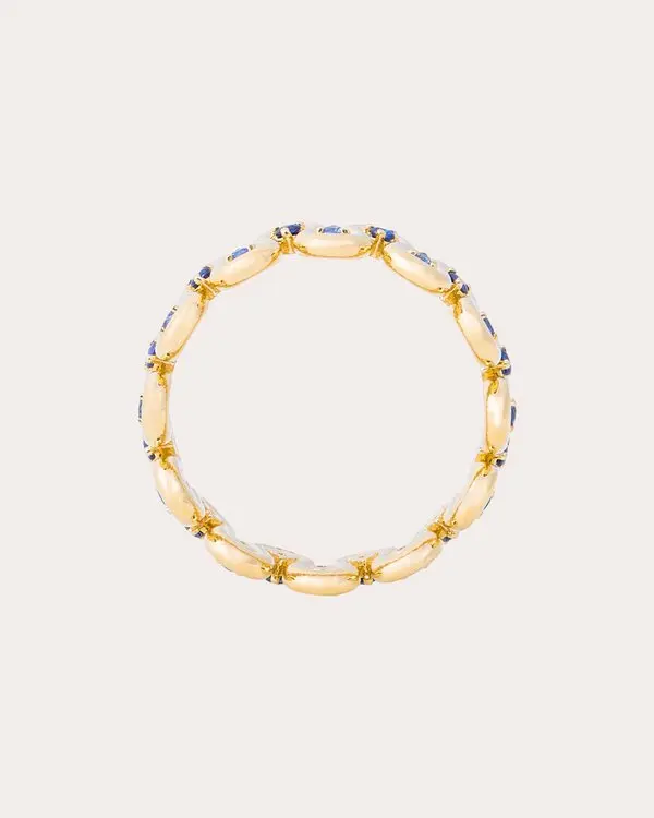 CAMPBELL + CHARLOTTE Found Collection" Sapphire Squiggle Ring