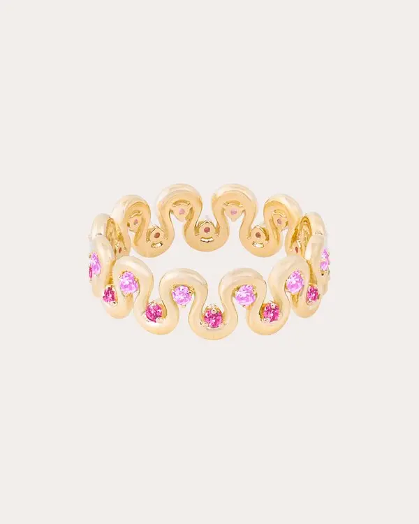 CAMPBELL + CHARLOTTE Sapphire Squiggle Ring