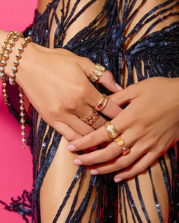 CAMPBELL + CHARLOTTE Sapphire Squiggle Ring