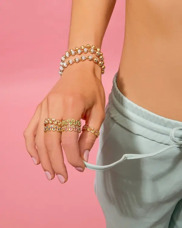 CAMPBELL + CHARLOTTE Sapphire Squiggle Ring