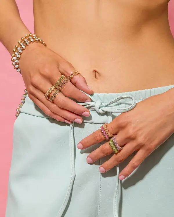 CAMPBELL + CHARLOTTE Tsavorite Found Squiggle Ring