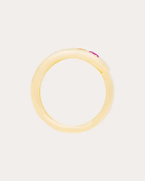 CAMPBELL + CHARLOTTE Multicolor Sapphire Found Nest Bypass Ring
