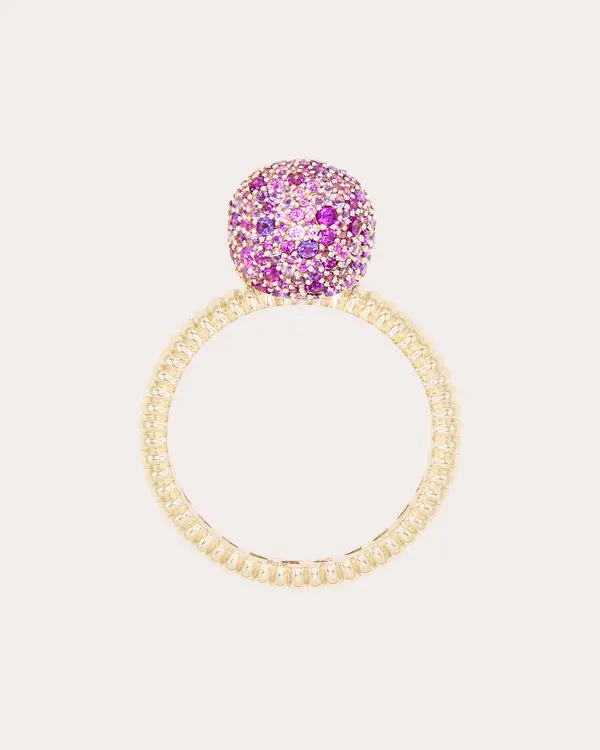 CAMPBELL + CHARLOTTE Amethyst Revel Medium Bobble Ring - Purple