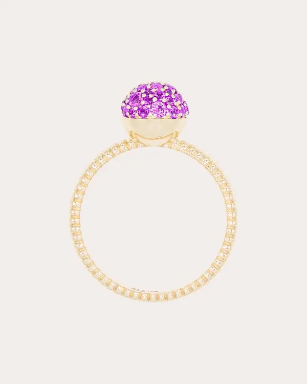 CAMPBELL + CHARLOTTE Rhodolite Garnet Revel Small Bobble Ring