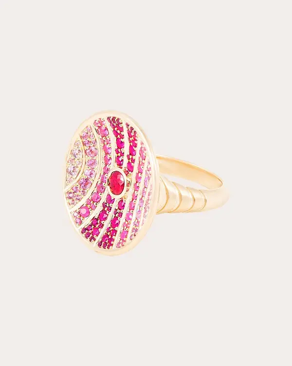 CAMPBELL + CHARLOTTE Ruby & Sapphire Revel Large Dimensional Ring