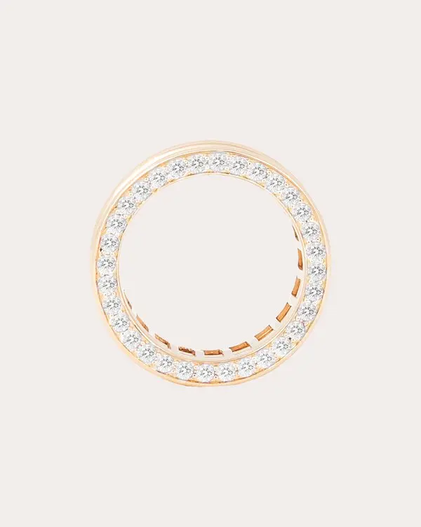 CAMPBELL + CHARLOTTE Diamond Revel Dimensional Cigar Band Ring