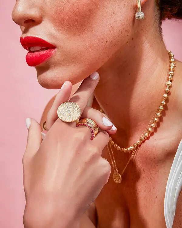 CAMPBELL + CHARLOTTE Diamond Revel Large Dimensional Ring
