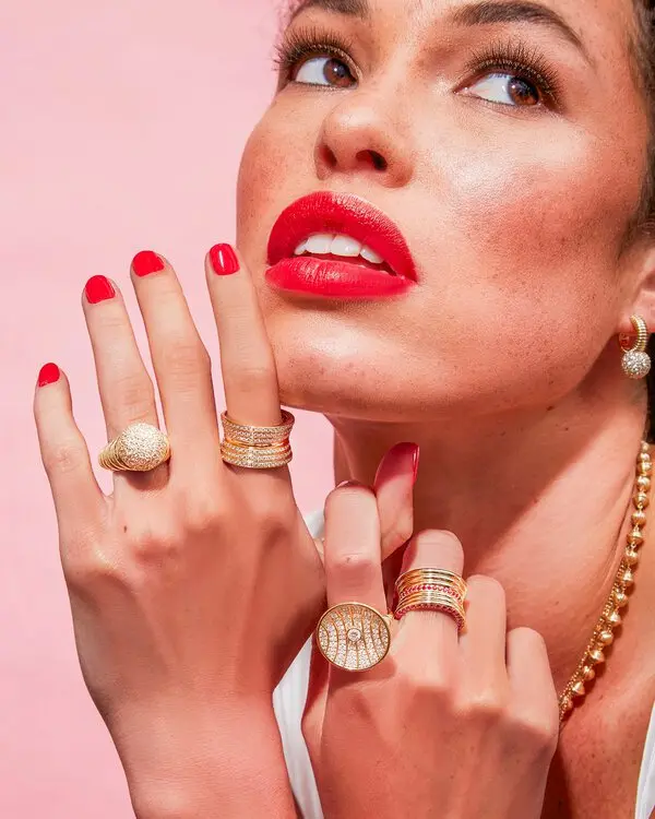 CAMPBELL + CHARLOTTE Diamond Revel Large Dimensional Ring