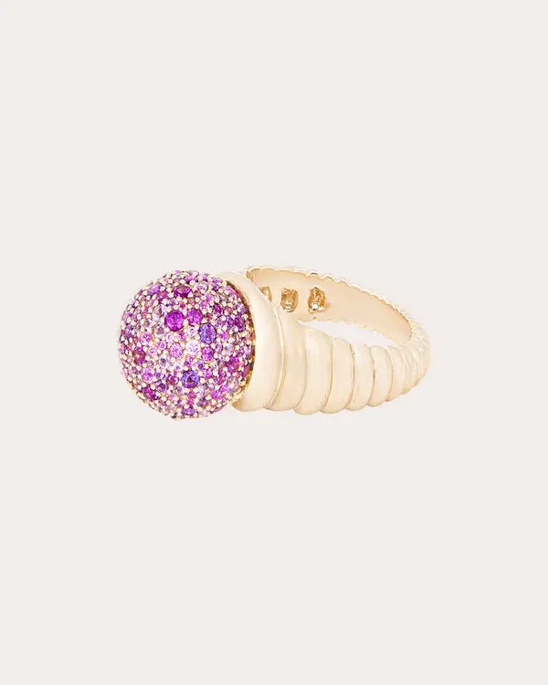 CAMPBELL + CHARLOTTE Amethyst Revel Bobble Cocktail Ring