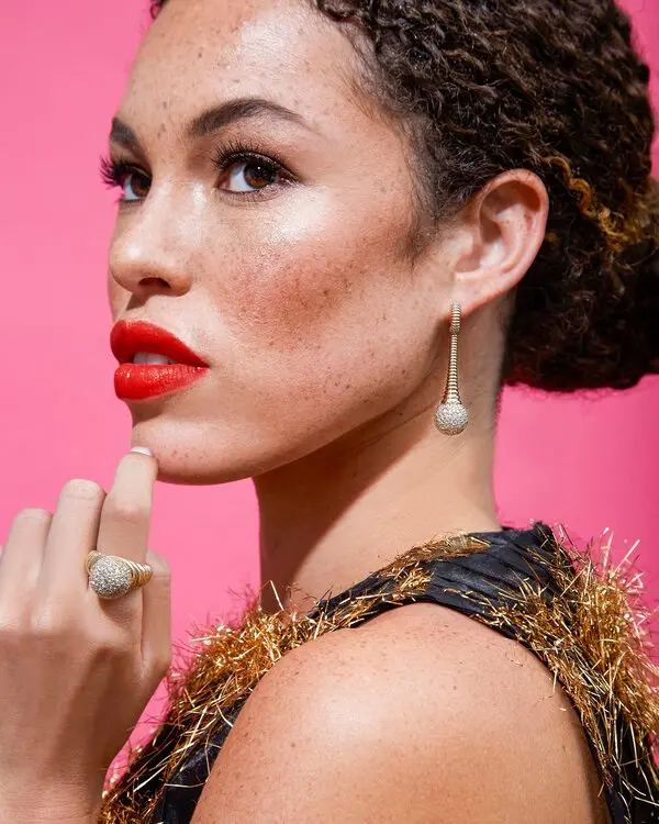 CAMPBELL + CHARLOTTE Diamond Revel Bobble Cocktail Ring
