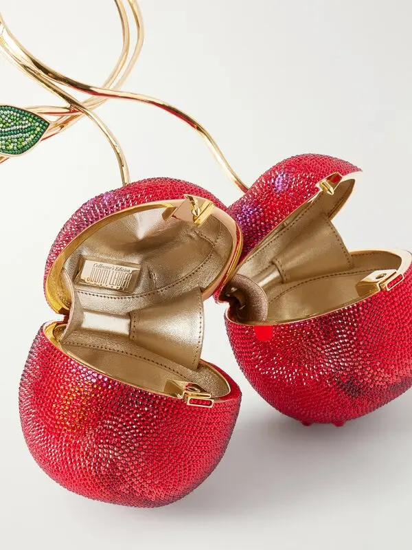 Judith Leiber Crystal Cherries Clutch