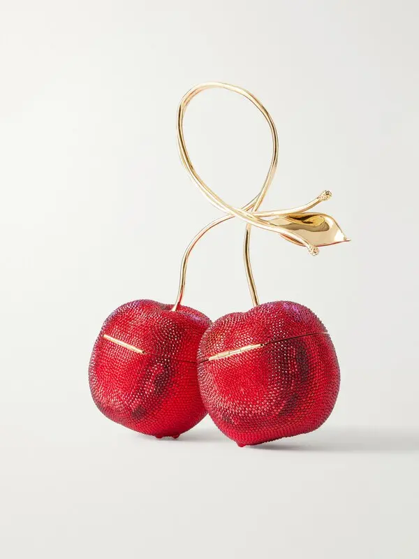 Judith Leiber Crystal Cherries Clutch - Red