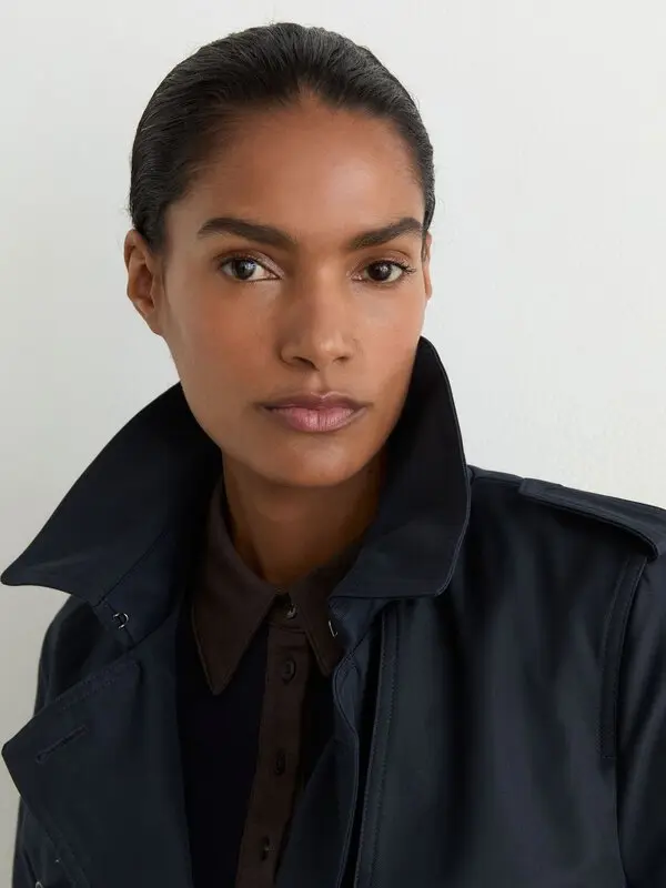 REISS Azura Hooded Insert Trench Coat