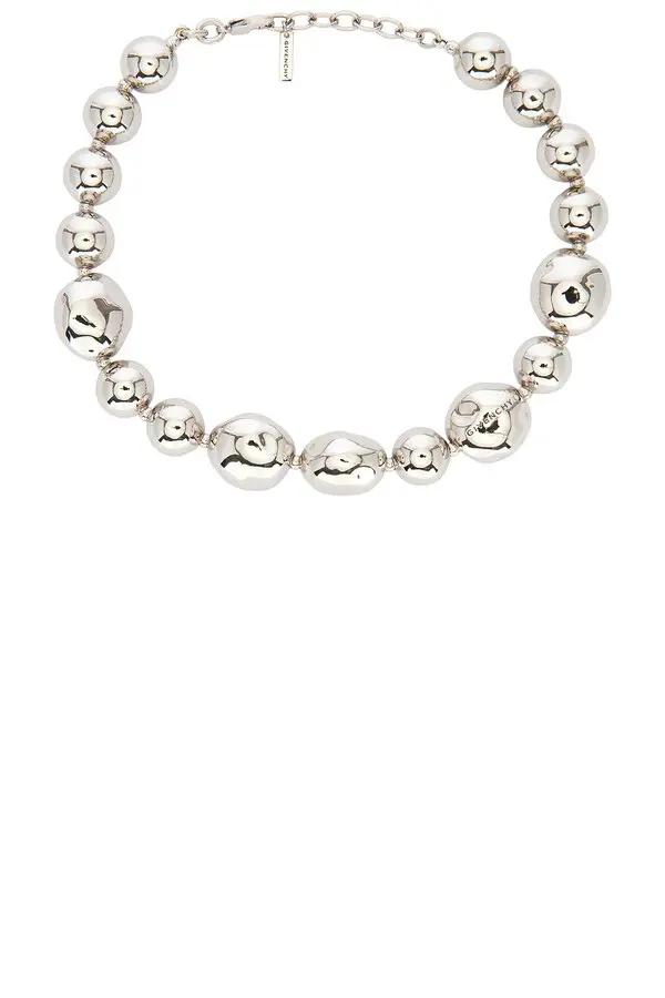 Givenchy Sculpted Gem Single Necklace - Silvery