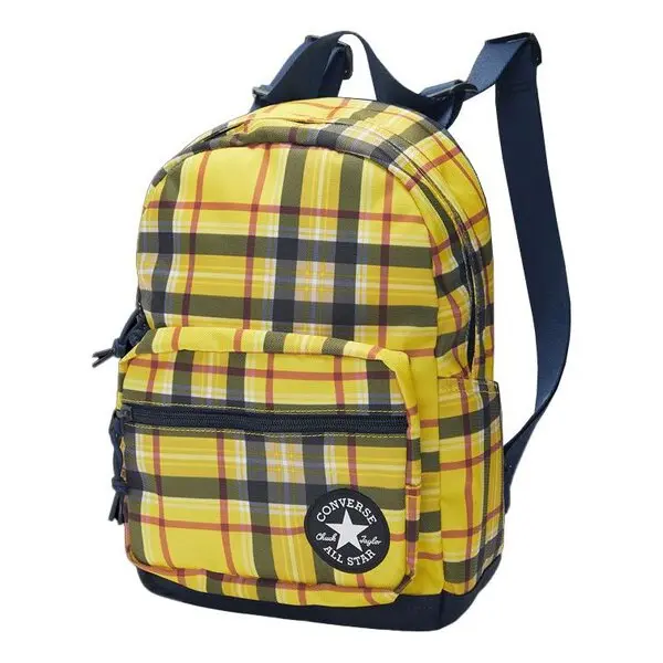 CONVERSE Go Lo Plaid Backpack - Yellow