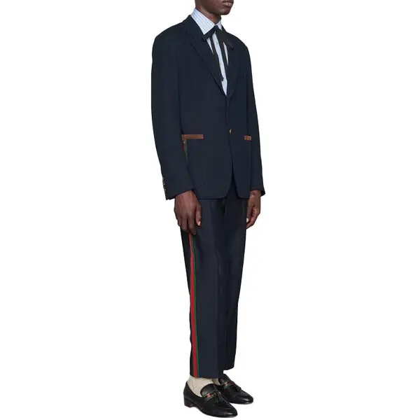 Gucci Cotton Jersey Jacket With Web