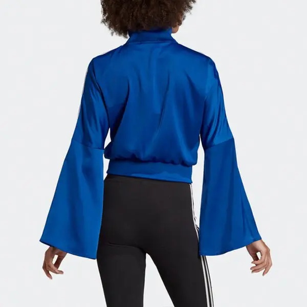 Adidas Satin Track Jacket 'royal Blue