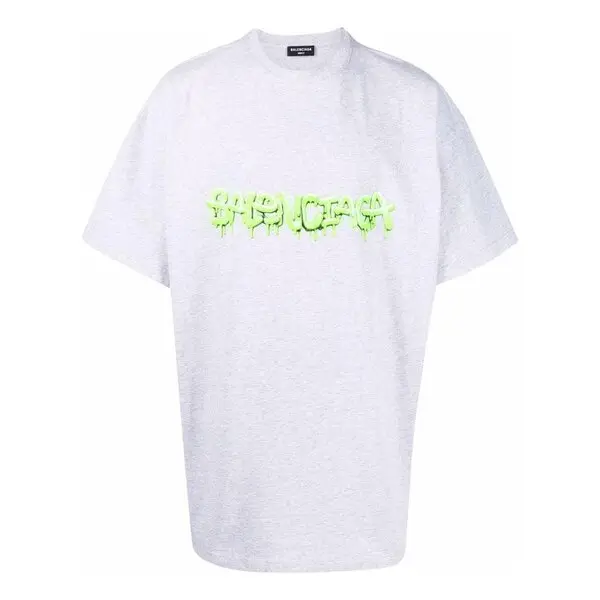Balenciaga Slime Oversized T-shirt 'grey Green