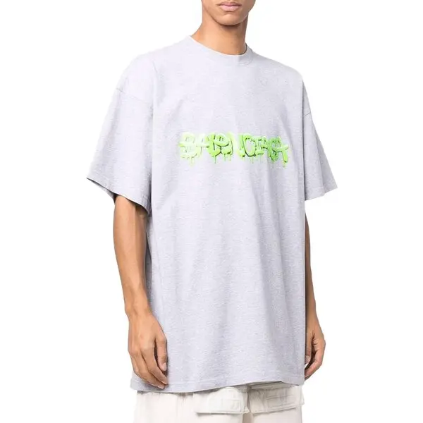 Balenciaga Slime Oversized T-shirt 'grey Green - Grey/green