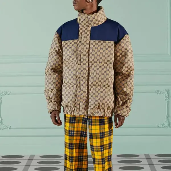 Gucci Gg Canvas Goose Down Jacket