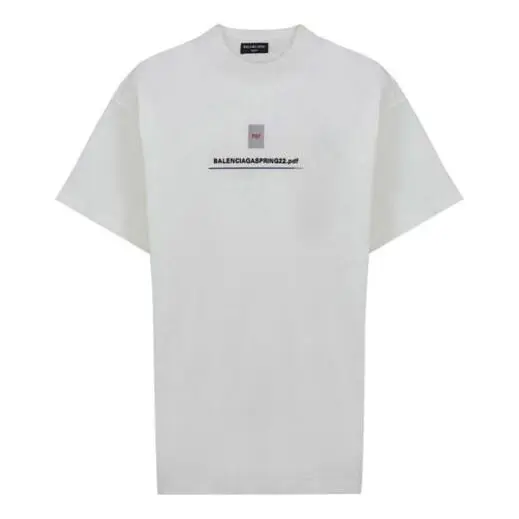 Balenciaga Pdf Logo Oversized T-shirt