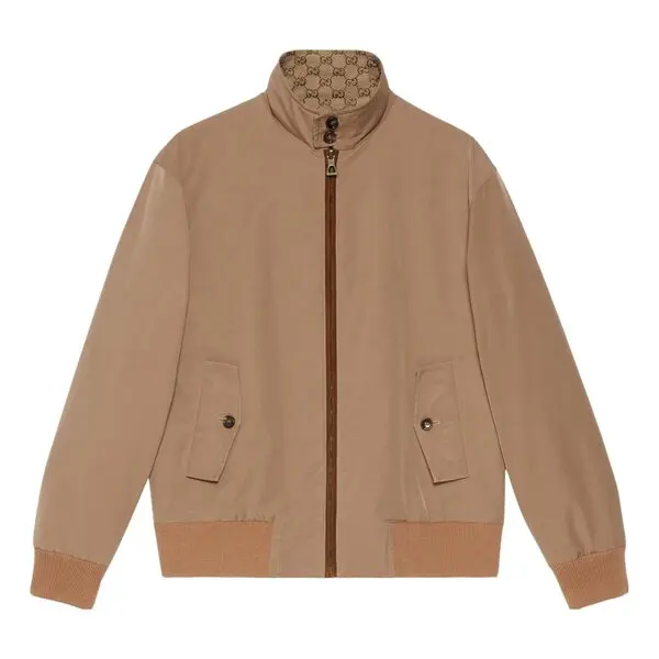 Gucci Gg Canvas Reversible Jacket - Beige