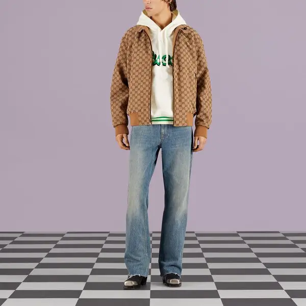 Gucci Gg Canvas Reversible Jacket