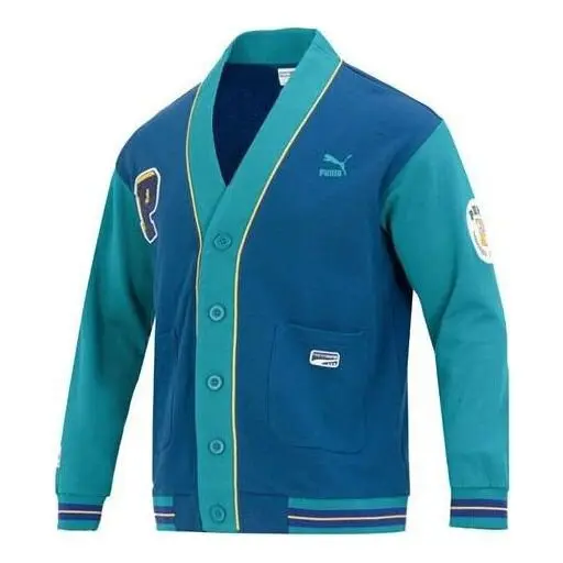 PUMA Team Badge V-neck Jacket