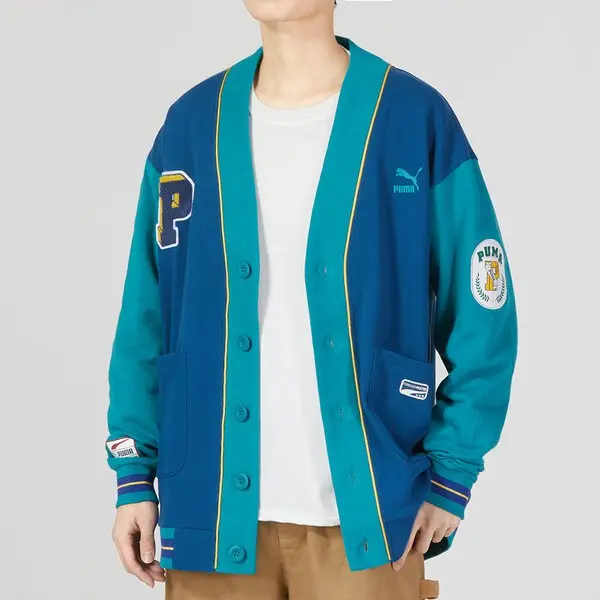 PUMA Team Badge V-neck Jacket