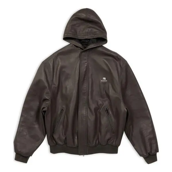Balenciaga Sporty B Taxi Blouson Jacket - Brown