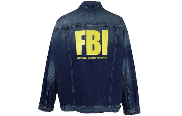 Balenciaga Fbi Denim Jacket