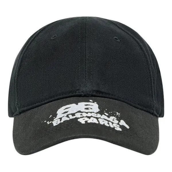Balenciaga Hand-drawn Bb Icon Cap - Black