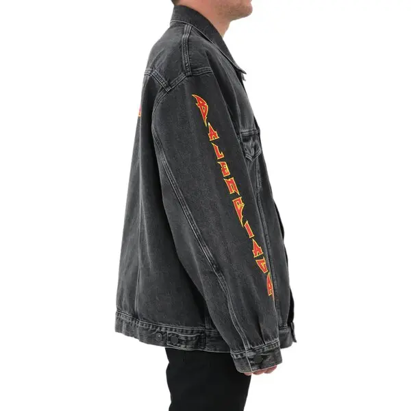 Balenciaga Metallica Oversized Denim Jacket