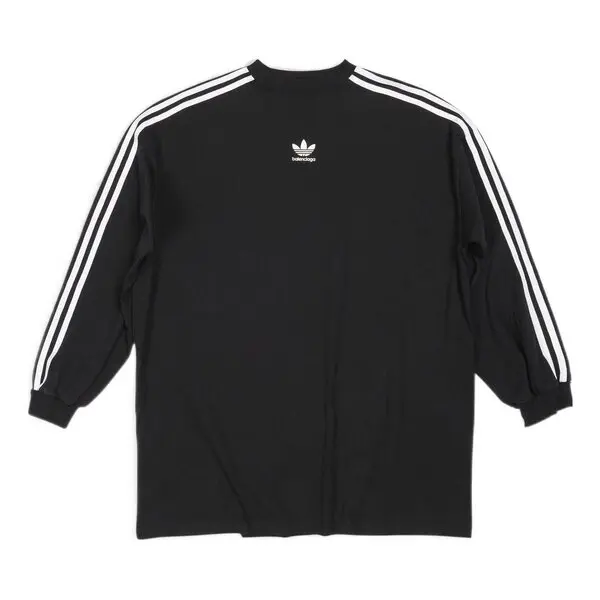 Balenciaga X Adidas Long Sleeve Oversized T-shirt - Black