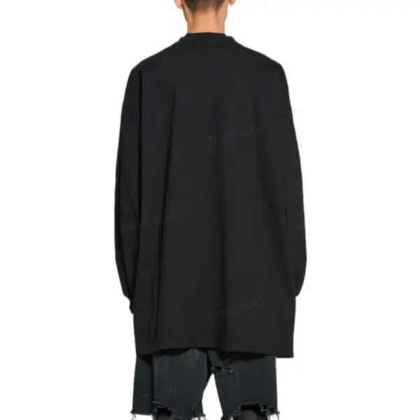 Balenciaga X Adidas Long Sleeve Oversized T-shirt - Black