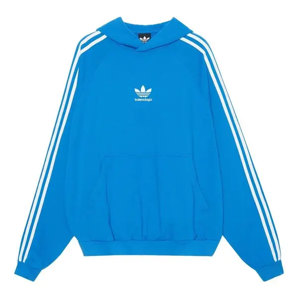 Balenciaga X Adidas Oversized Hoodie - Blue
