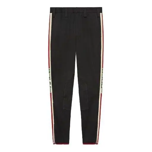 Gucci Gabardine Stretch Pant With Stripe